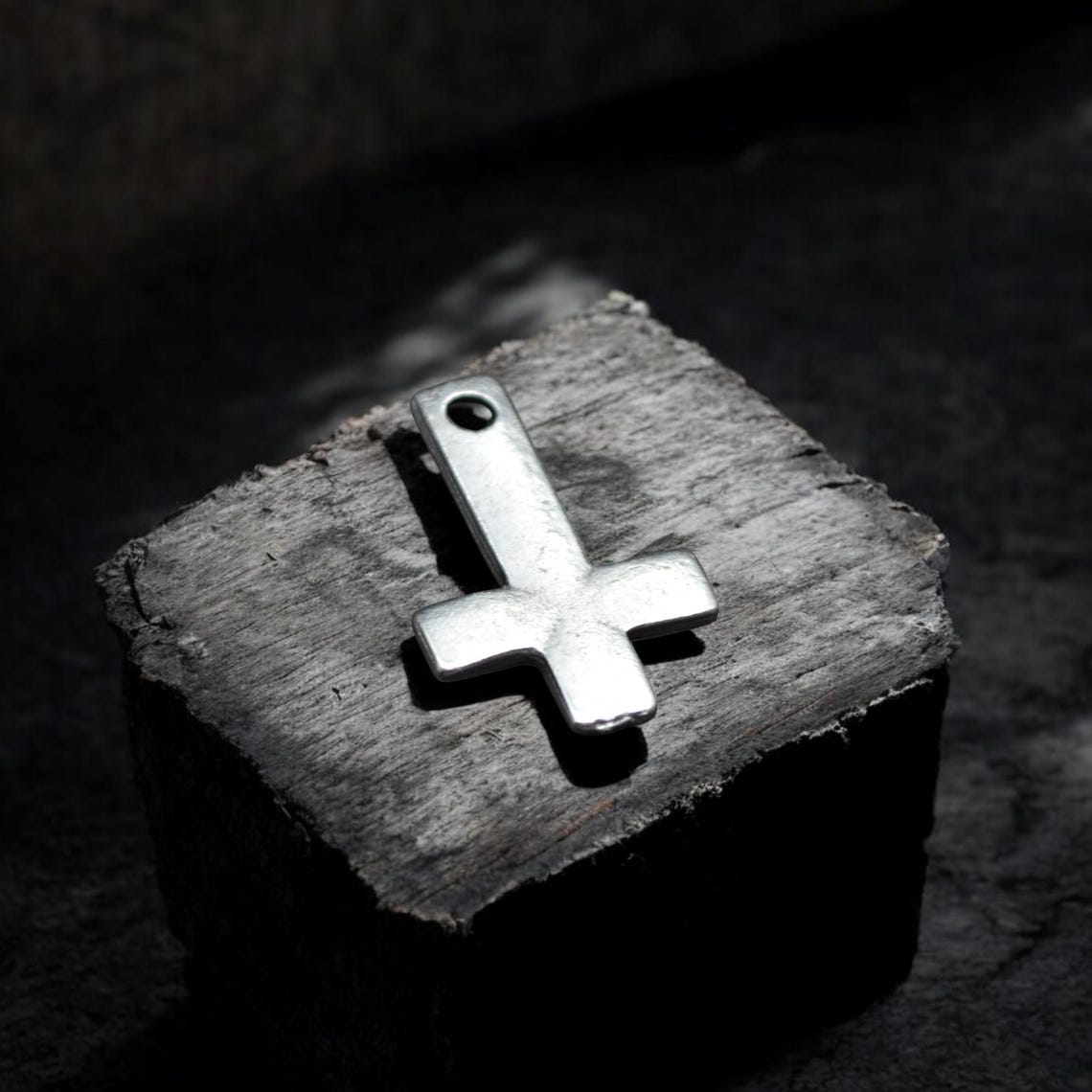 Petrine Cross Necklace, St. Peter's Cross Pendant, Christian and Gothic ...