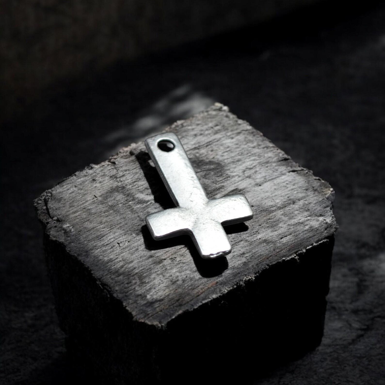 Petrine Cross Necklace, St. Peter's Cross Pendant, Christian and Gothic ...