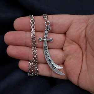 Zulfiqar Sword - Caliph Ali Sword Necklace - Hazreti Ali Pendant ...