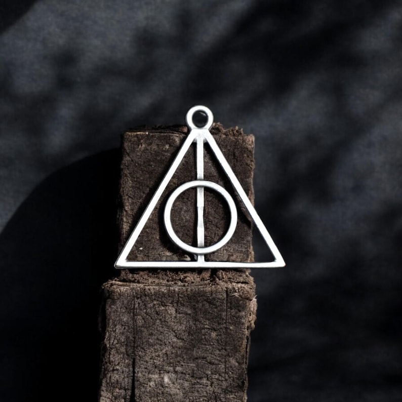 Wizard Deathly Hallows Necklace, Wizardry Symbol Pendant, Symbol of ...