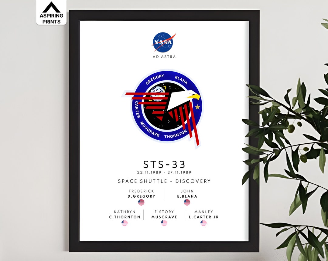 NASA Space Shuttle Poster, Space Exploration Decor, European Space ...