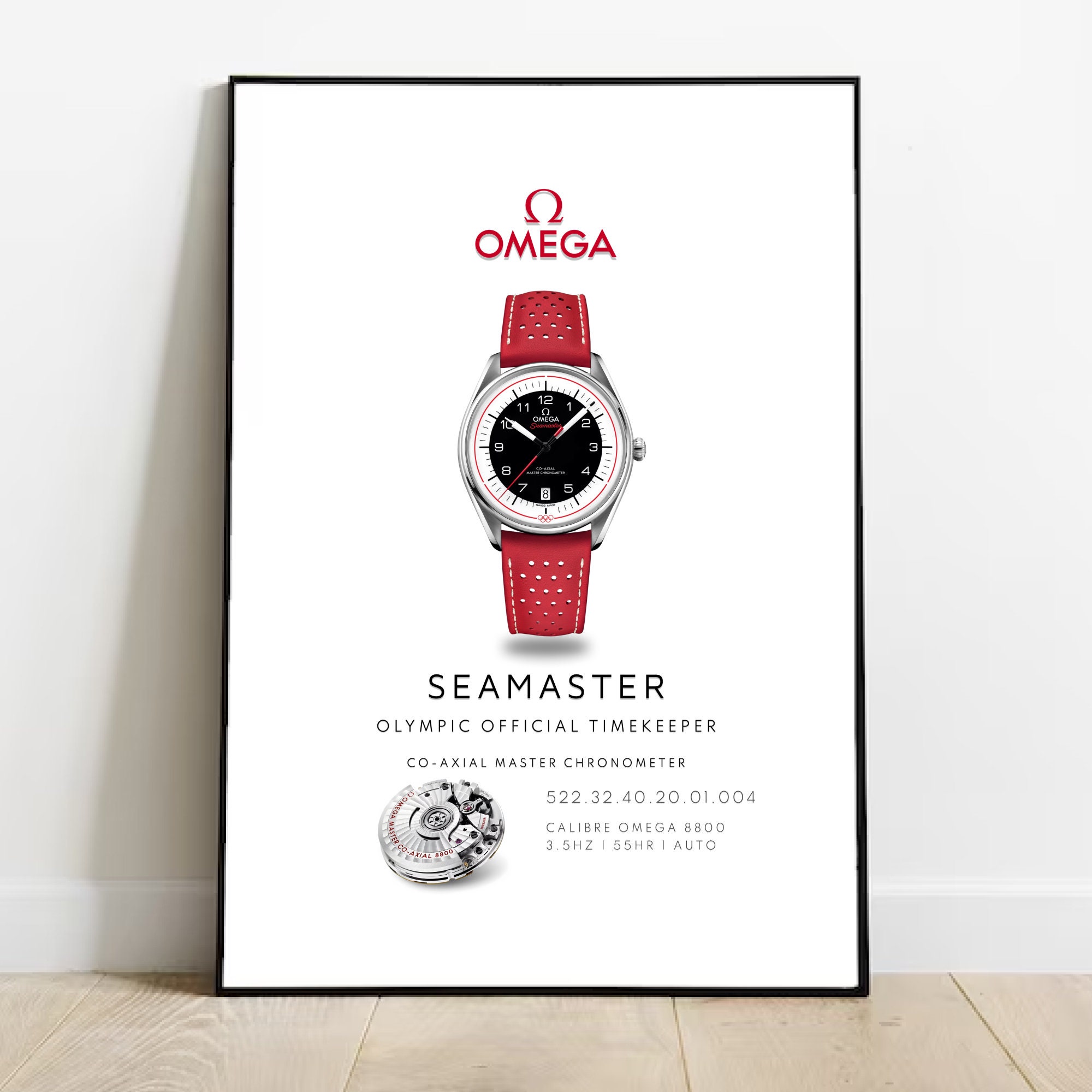 Omega Seamaster Olympic Poster, Vintage Omega Chronometer Luxury Watch ...