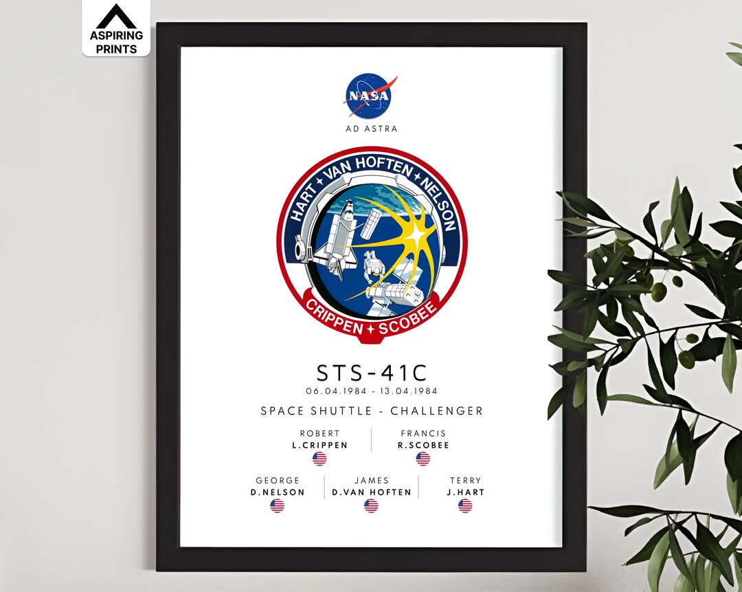 NASA Space Shuttle Poster, Space Exploration Decor, European Space ...