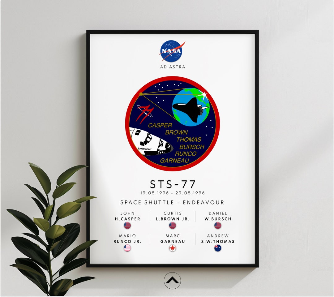 NASA Space Shuttle Poster, Space Exploration Decor, European Space ...