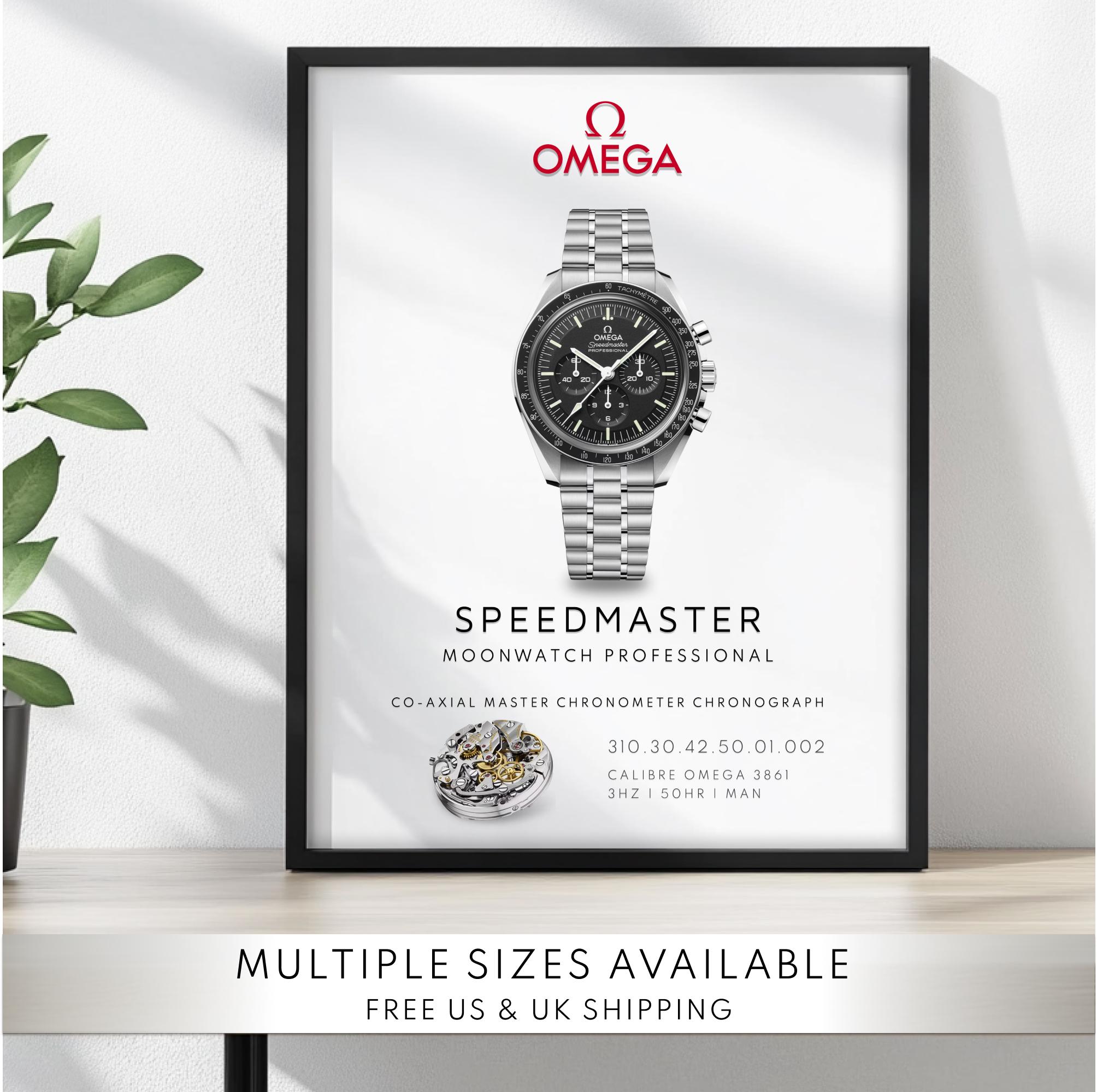 Omega Speedmaster Moonwatch Poster, Moonwatch Professional Watch Poster ...