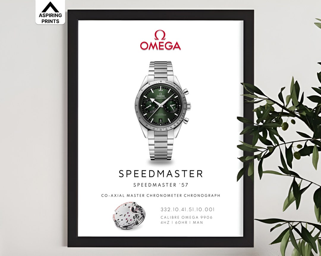 Omega Speedmaster '57 Poster, Vintage Omega Chronograph Luxury Watch ...