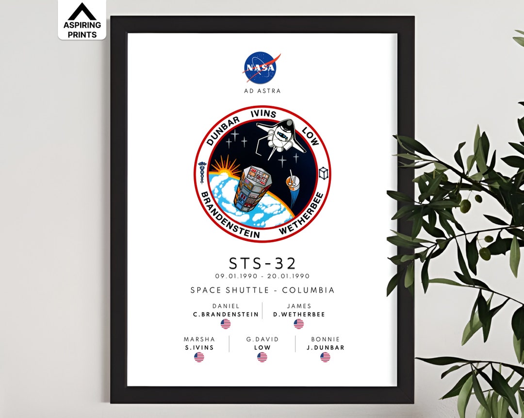 NASA Space Shuttle Poster, Space Exploration Decor, European Space ...