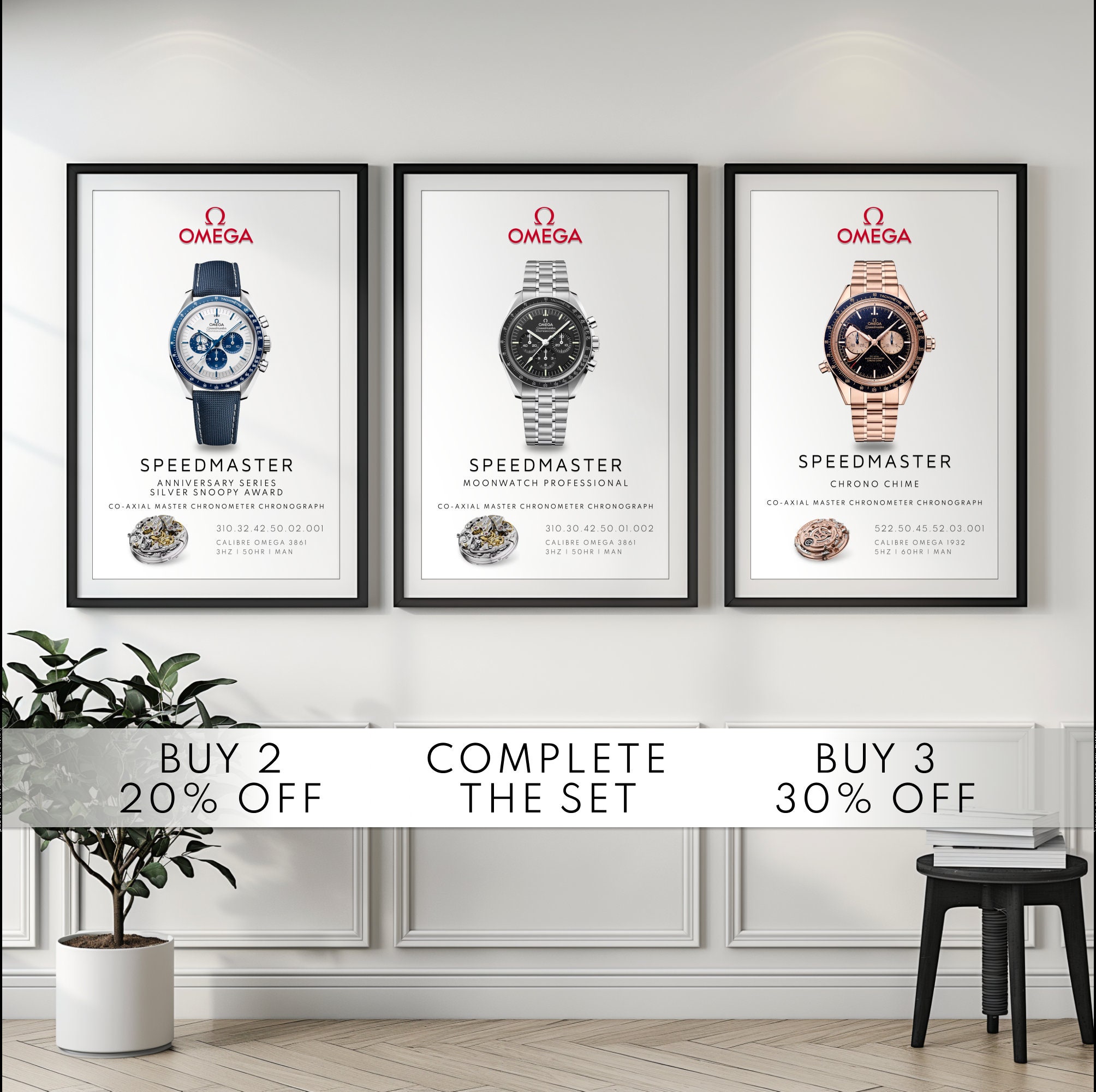 Omega Speedmaster Moonwatch Poster, Speedmaster Professional, Vintage ...