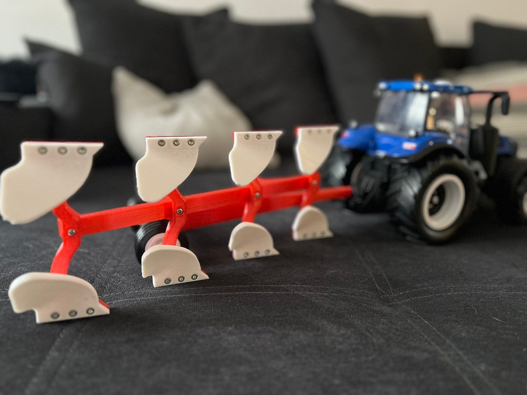 Toy Tractor Plough 4x4 Christmas Birthday Gift Handmade - Etsy