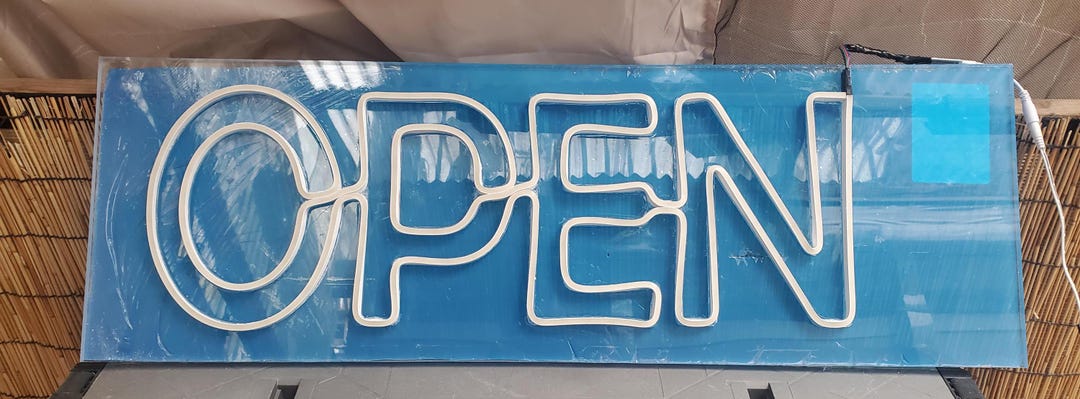 Large LED Open Sign - Etsy