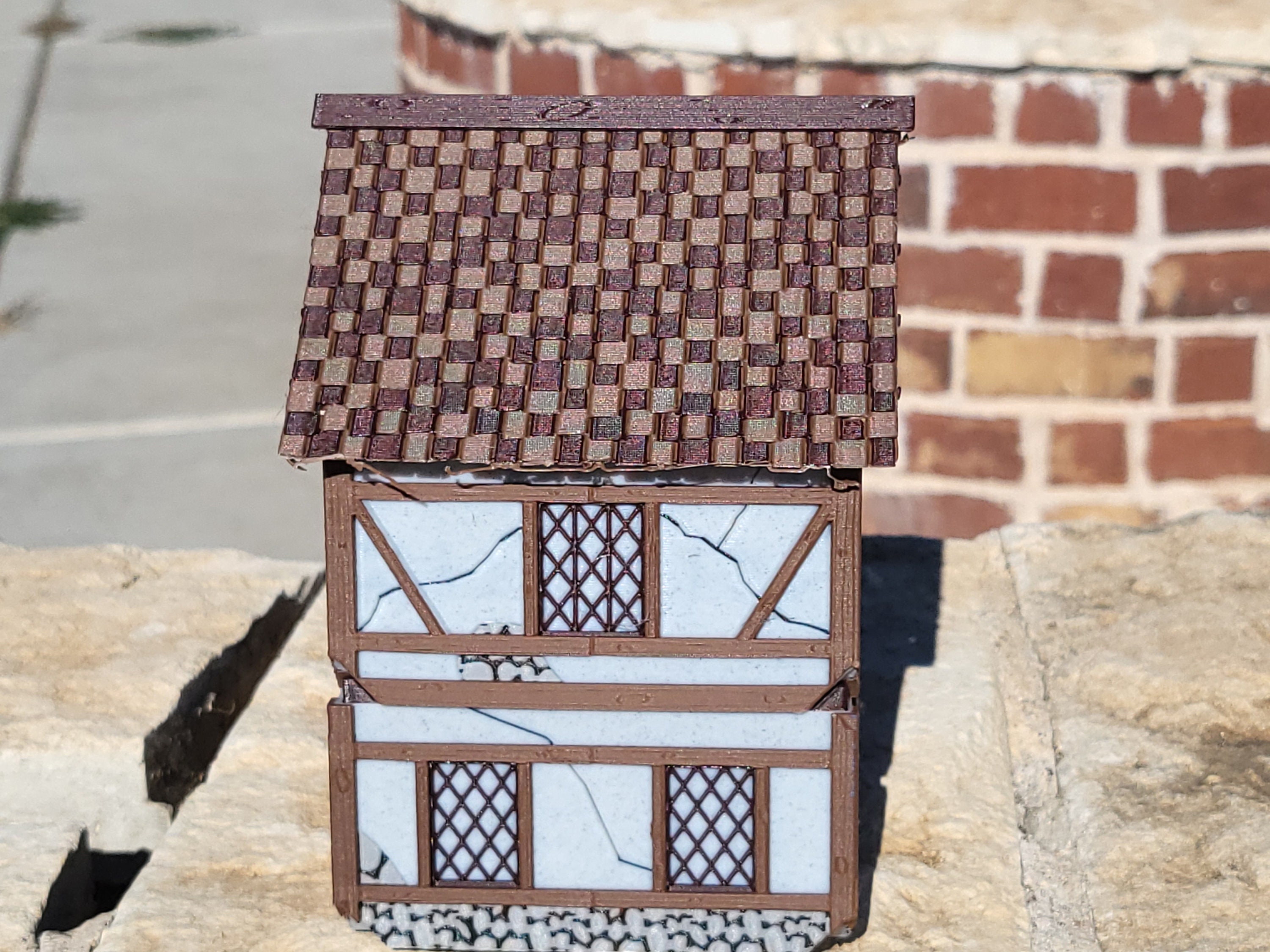 Tudor House 3D Print (colored) | Dnd Terrain | Dnd Village | Tabletop ...
