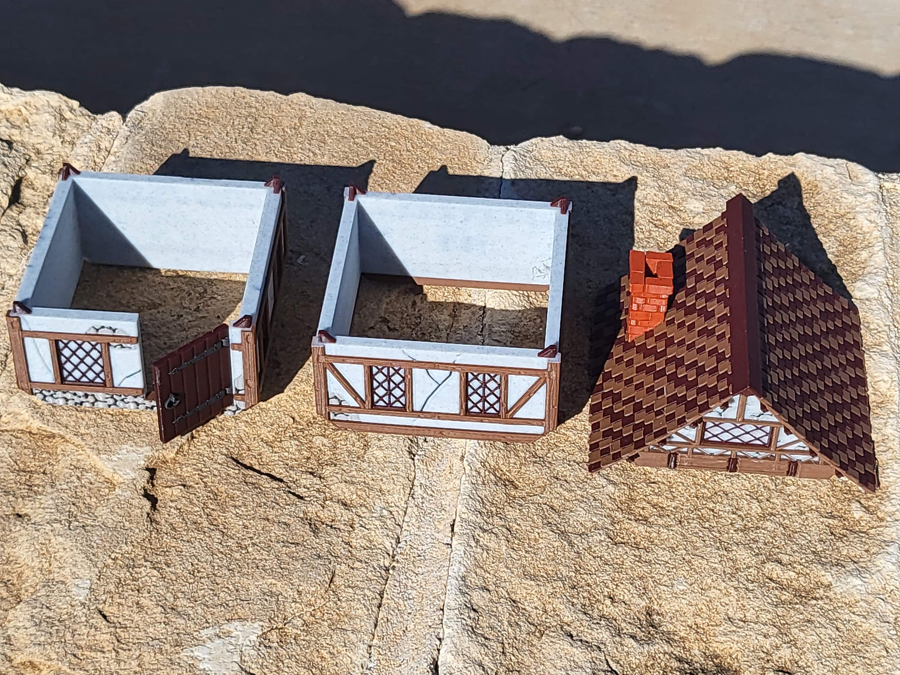Tudor House 3D Print (colored) | Dnd Terrain | Dnd Village | Tabletop ...