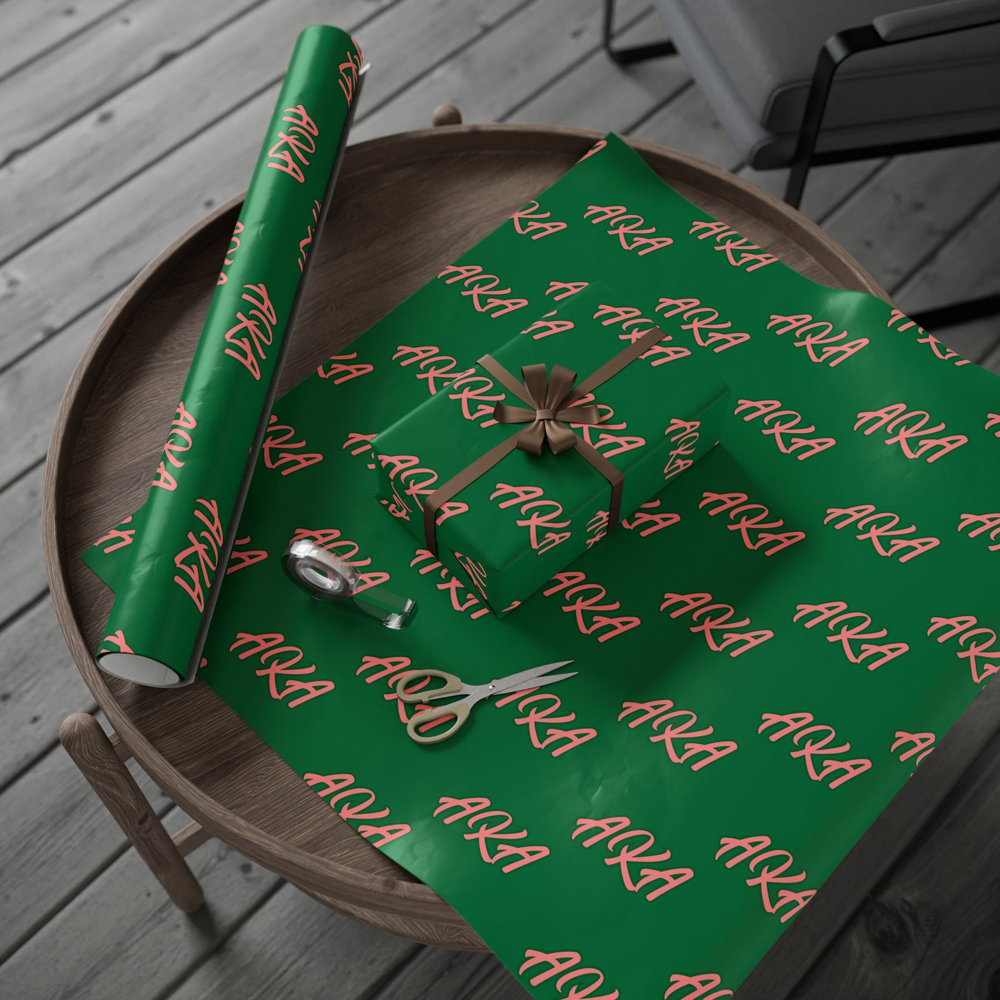 Alpha Kappa Alpha Sorority Inspired Wrapping Papers AKA 1908 Gift Wrap ...