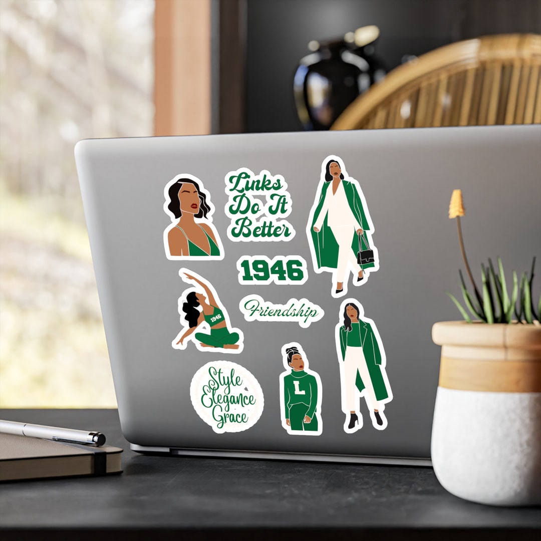 Links Inc Inspired Vinyl Sticker Decals Set 2 Light to Med Skin Links ...