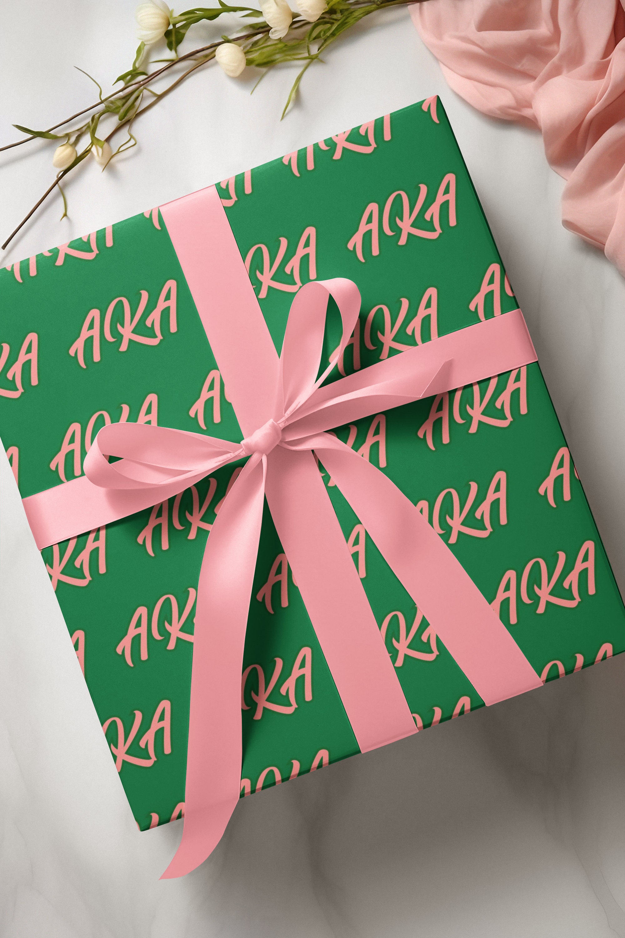 Alpha Kappa Alpha Sorority Inspired Wrapping Papers AKA 1908 Gift Wrap ...