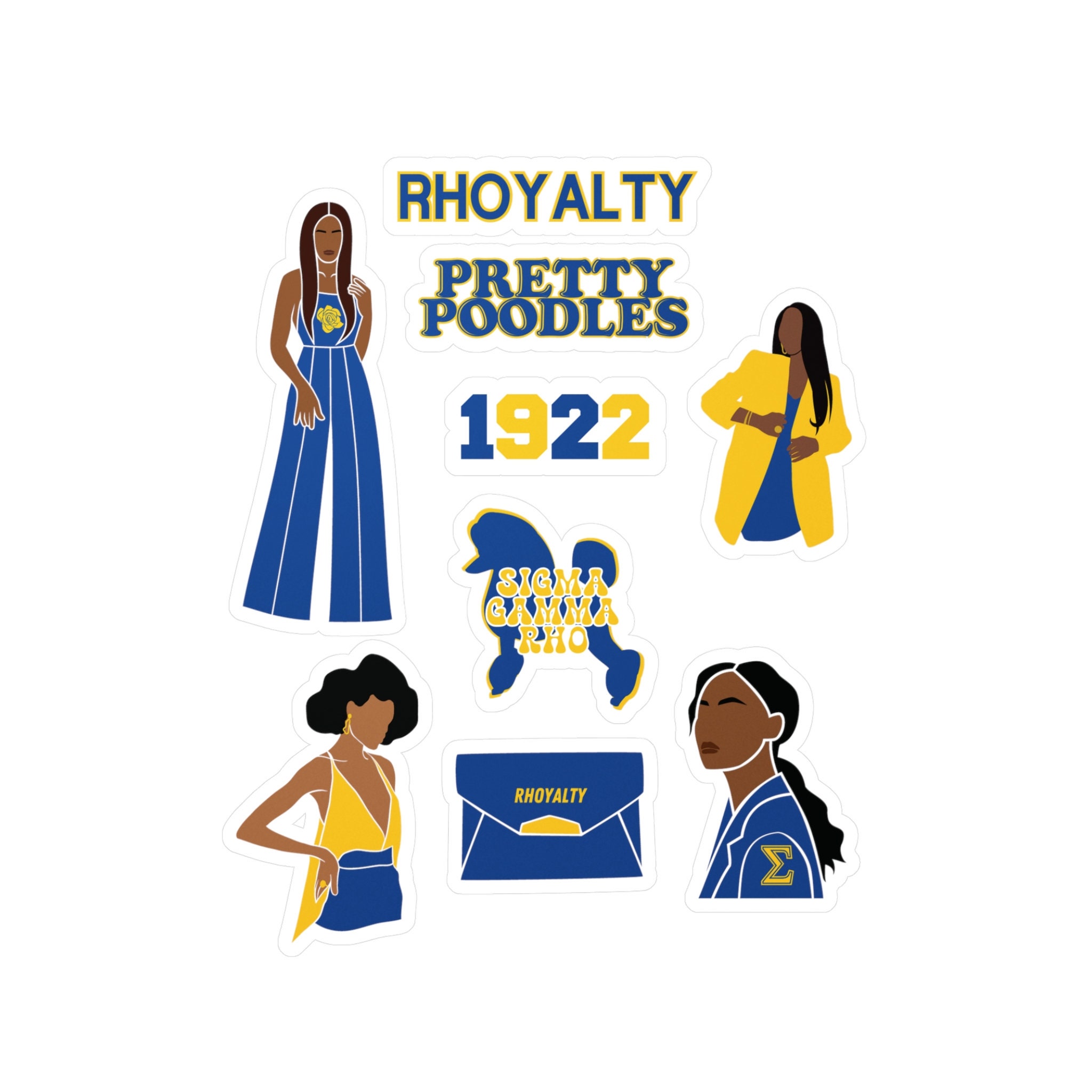 Sigma Gamma Rho Sorority, Inc Inspired Kiss-cut Vinyl Decals Delta Gift Ideas Sgrho 1922 Laptop ...