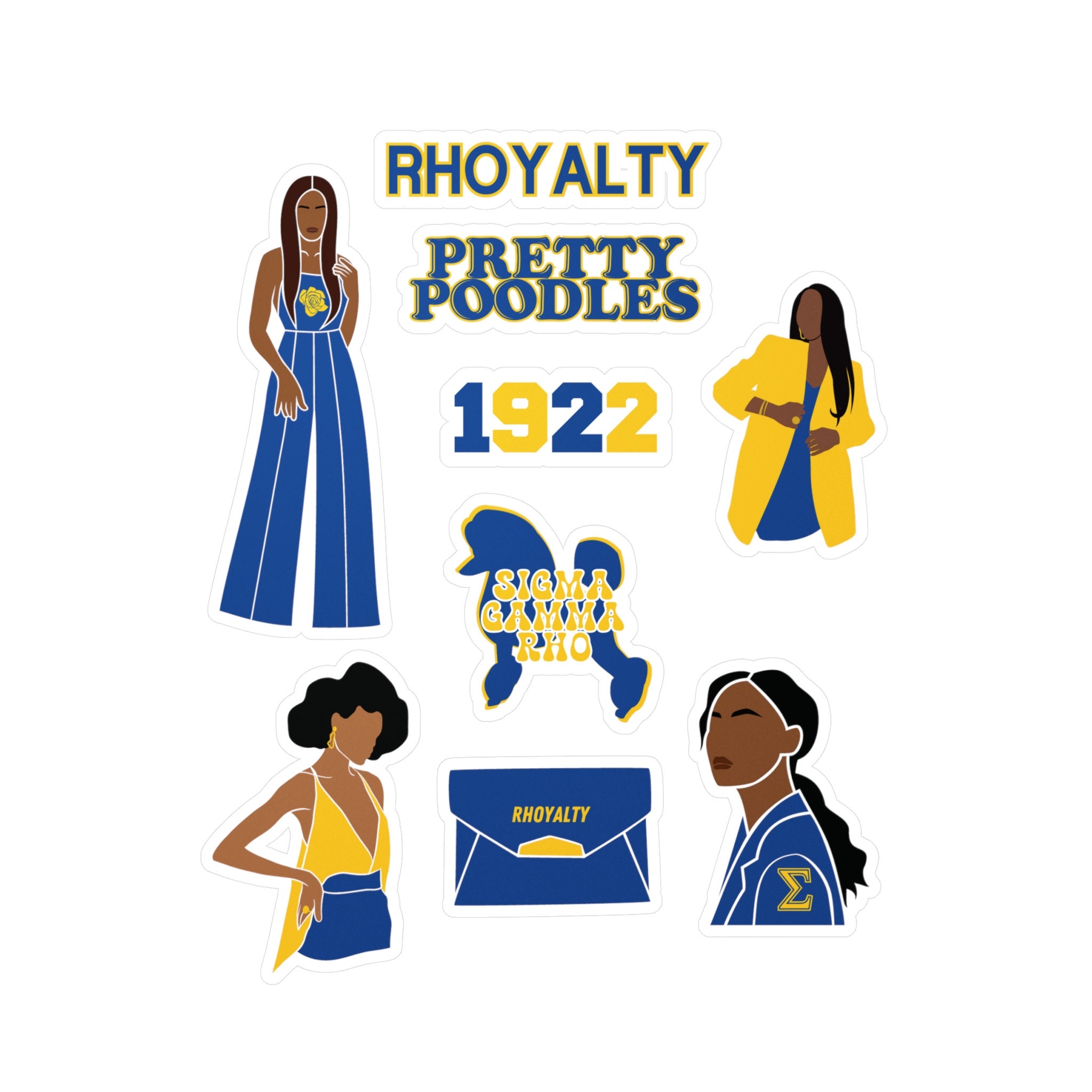 Sigma Gamma Rho Sorority, Inc Inspired Kiss-cut Vinyl Decals Delta Gift ...