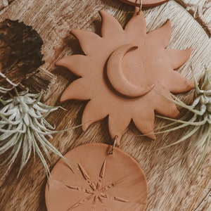 Astra | Celestial Clay Wall Hanging | Sun Moon & Star Wall Decor ...