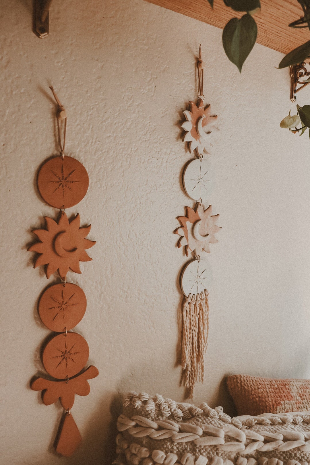 Astra | Celestial Clay Wall Hanging | Sun Moon & Star Wall Decor ...