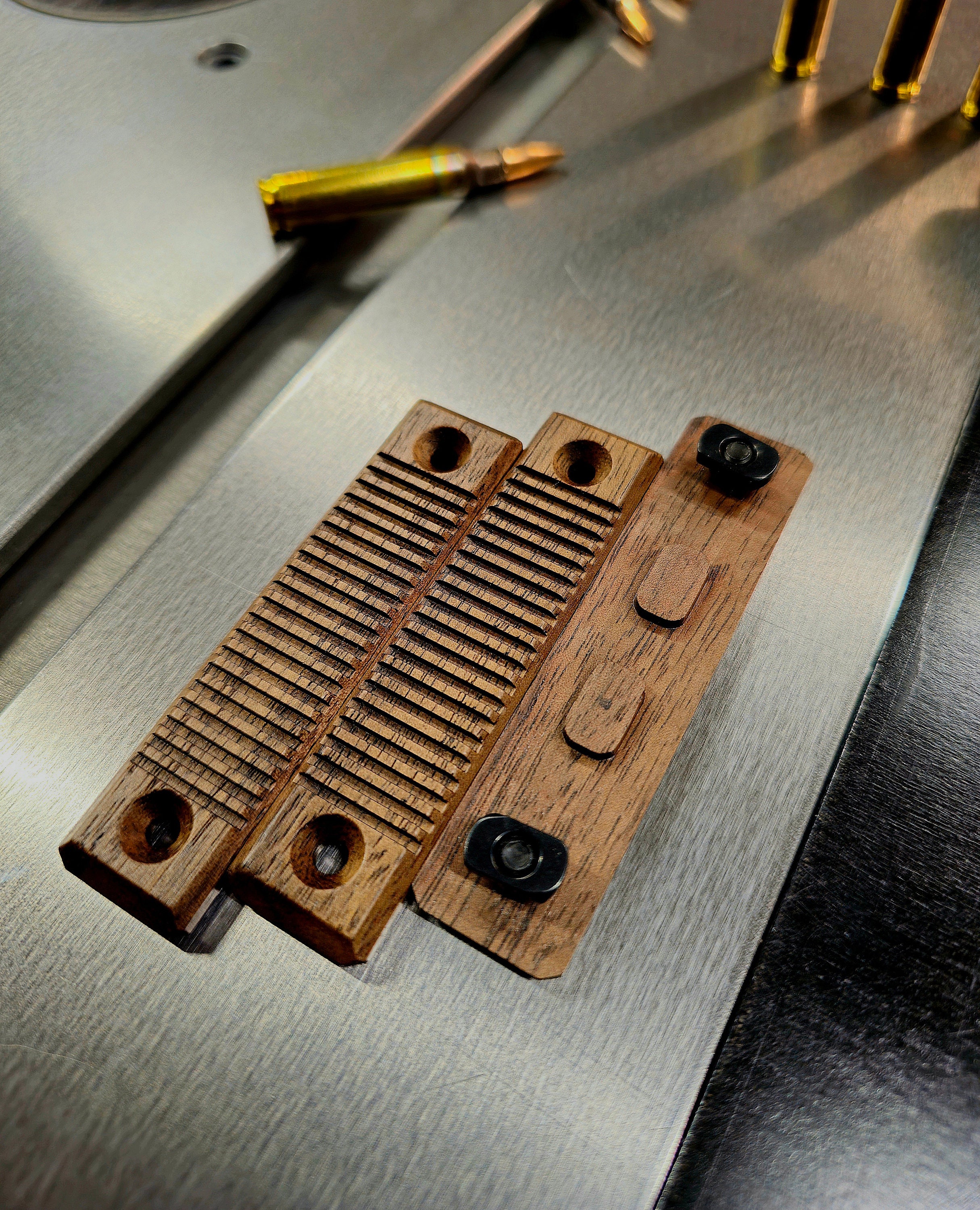 Wood Mlok & Keymod Rail Cover LINES Texture WALNUT Made in - Etsy