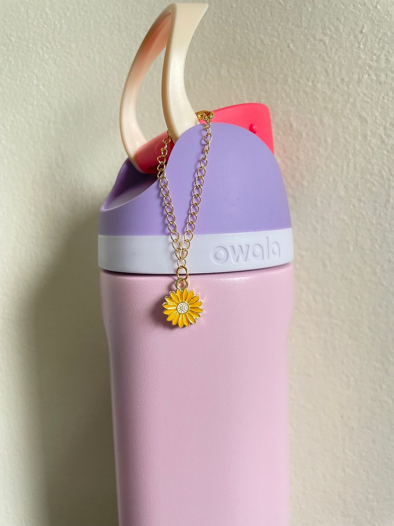Sunflower Stanley Cup Charm Keychain Tumbler Yeti Owala Hydroflask ...