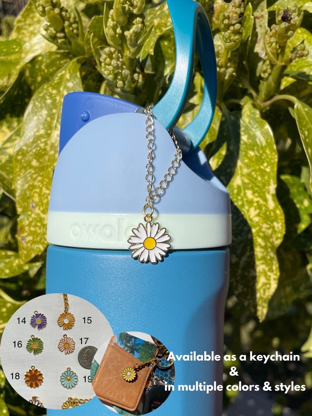 Daisy Charm Stanley Cup Charm Water Bottle Charm Yeti Bottles Owala ...