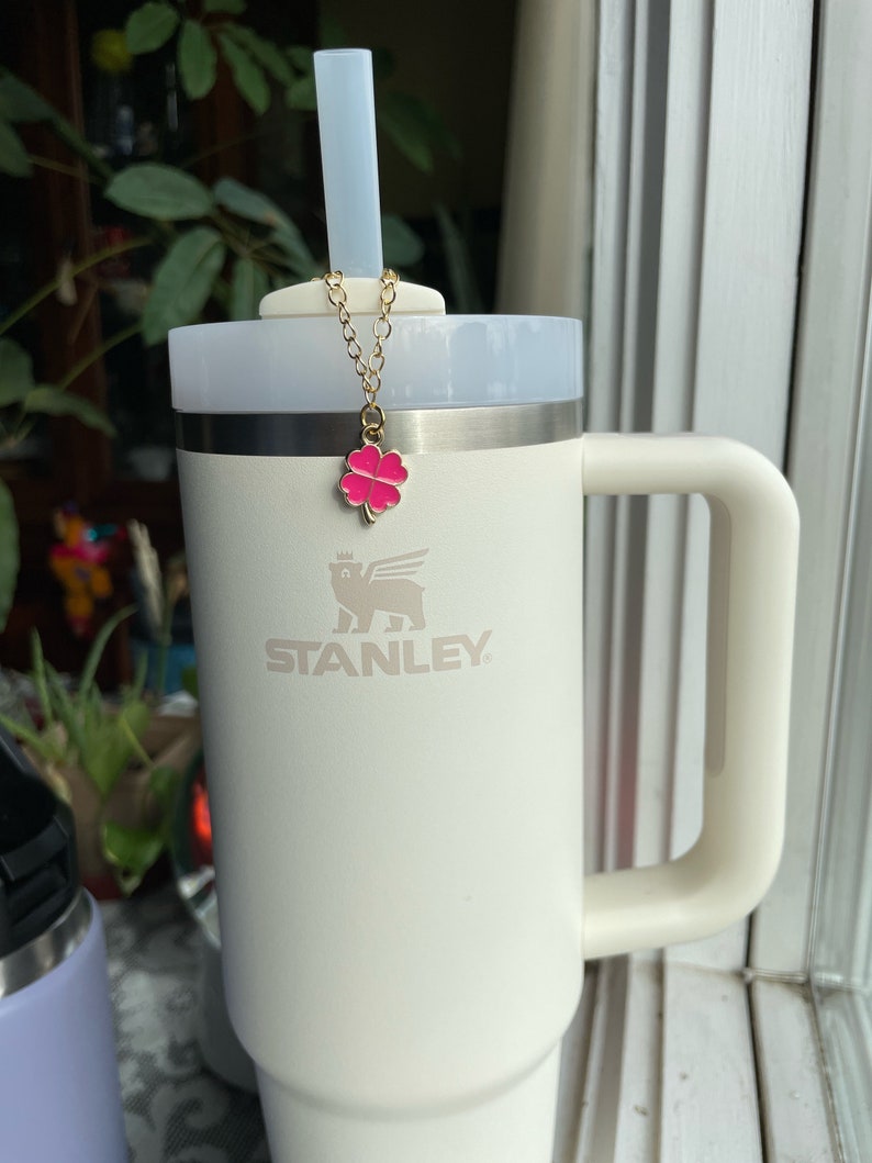 Shamrock Water Bottle Charm: Lucky Irish Stanley Cup Accessory - Etsy