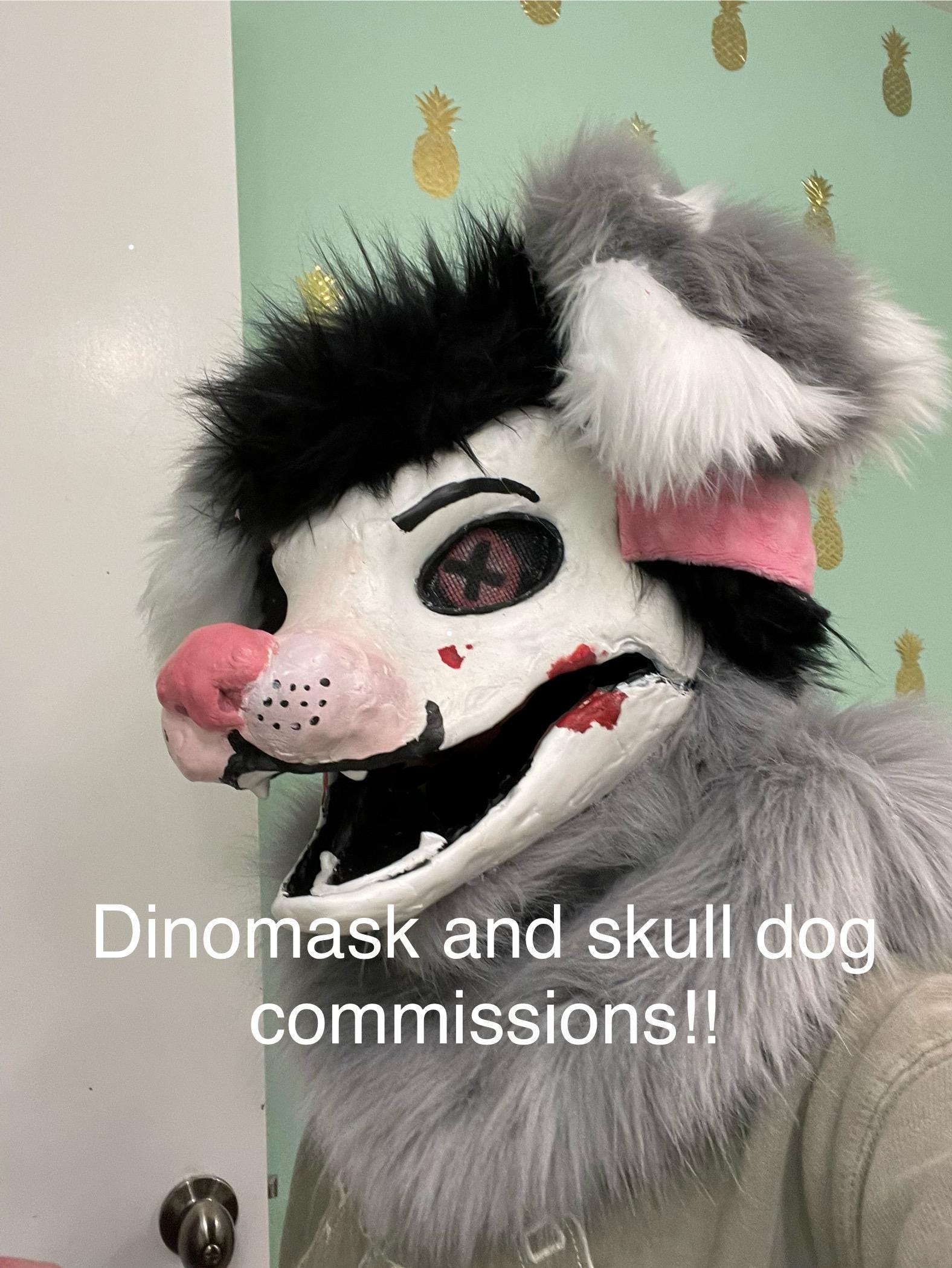 Dinomask/skulldog Commision *READ DESCRIPTION* - Etsy