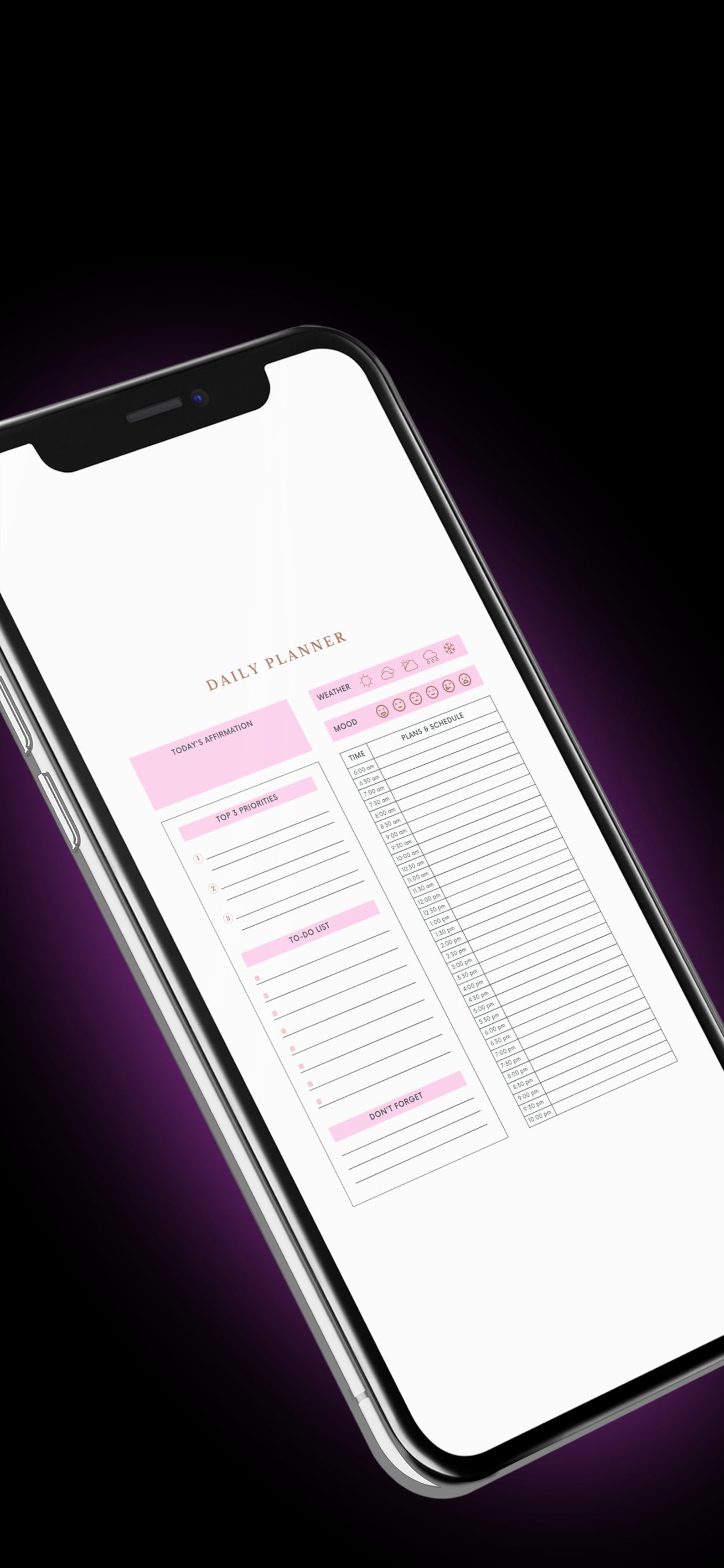 Daily Minimal Digital Planner - Etsy