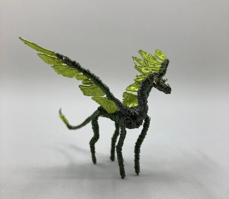 Miniature Wire Dragon - Etsy