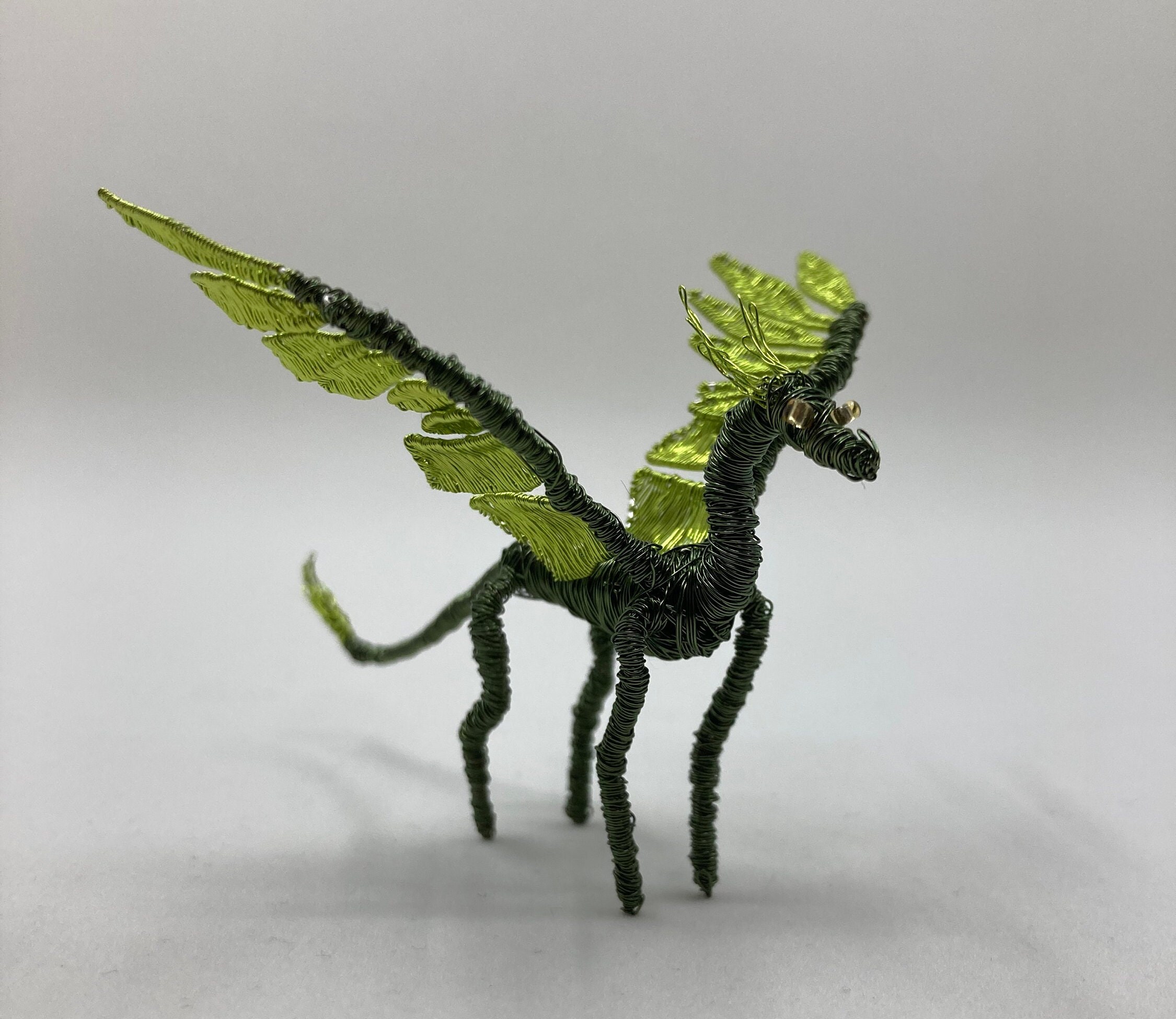 Miniature Wire Dragon - Etsy