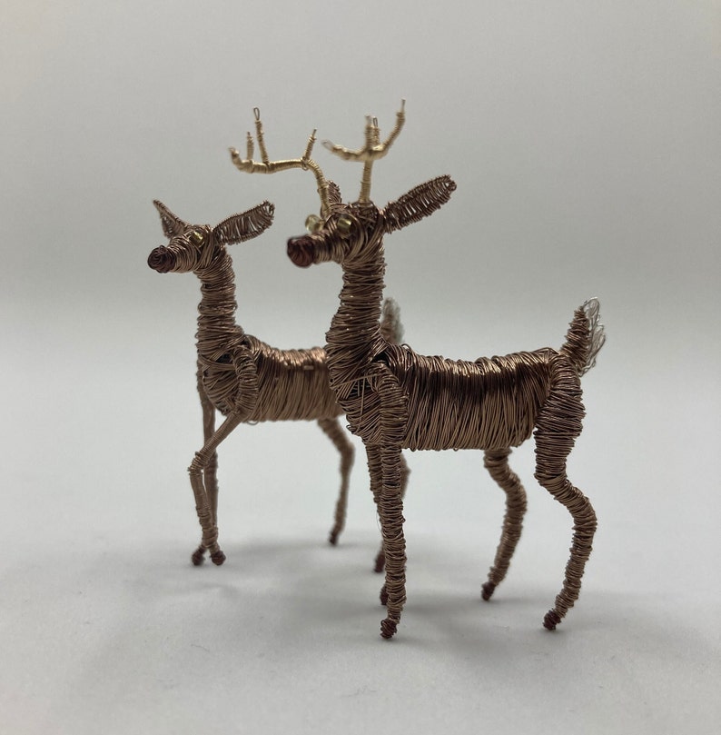 Miniature Wire Deer - Etsy
