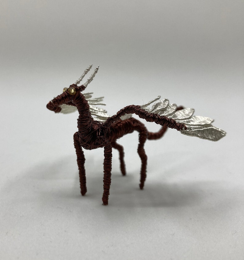 Miniature Wire Dragon - Etsy