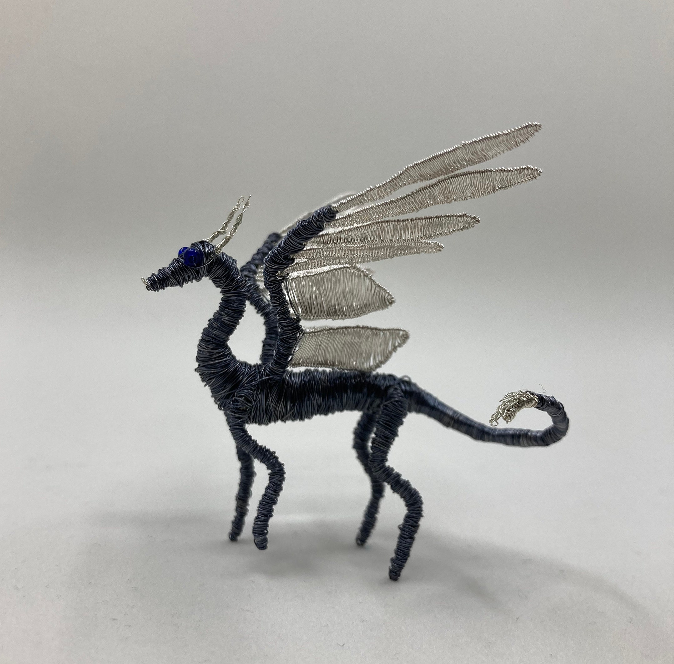 Miniature Wire Dragon - Etsy