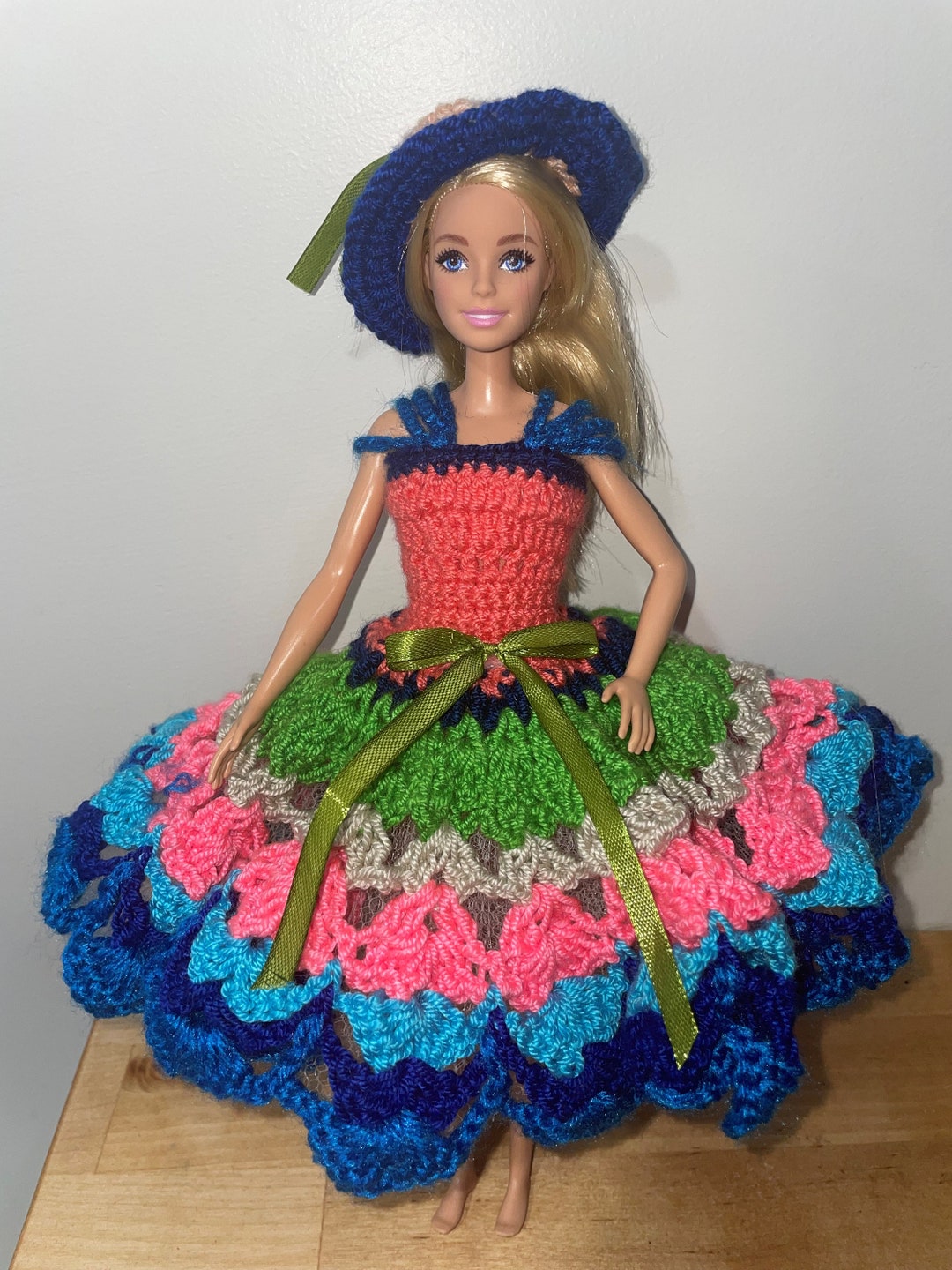Handmade Crochet Barbie Dress - Etsy