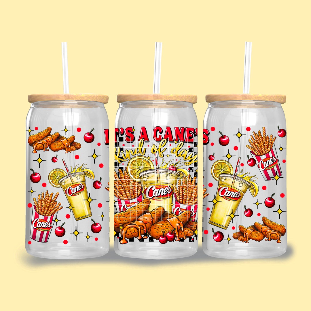 UV DTF Glass Can Wrap for 16 Oz Libbey Glass, Permanent and Ready to ...