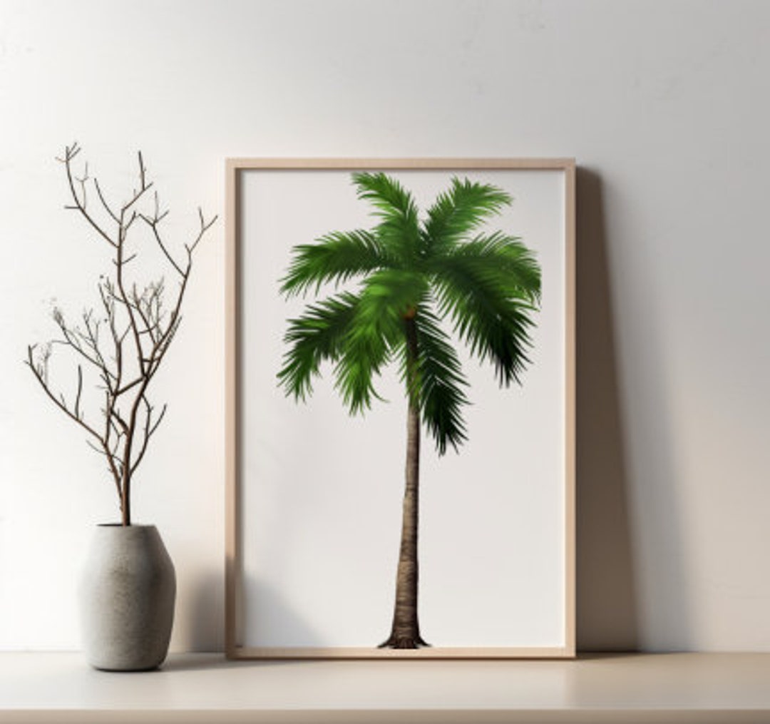 Palm Tree Portrait Light and Basic.1 - Etsy