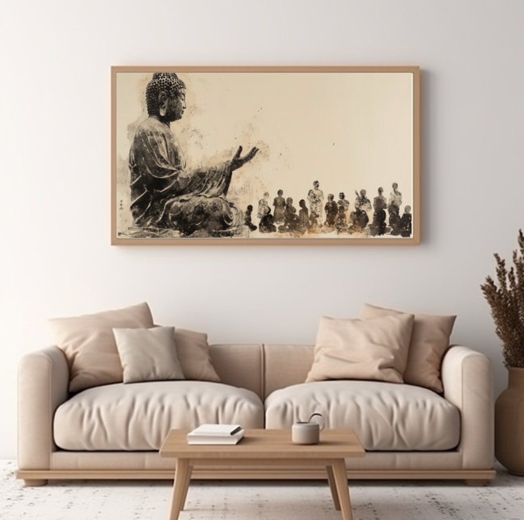 Buddha Wishing Positivity to All, Buddha Surrounded in Blessing ...
