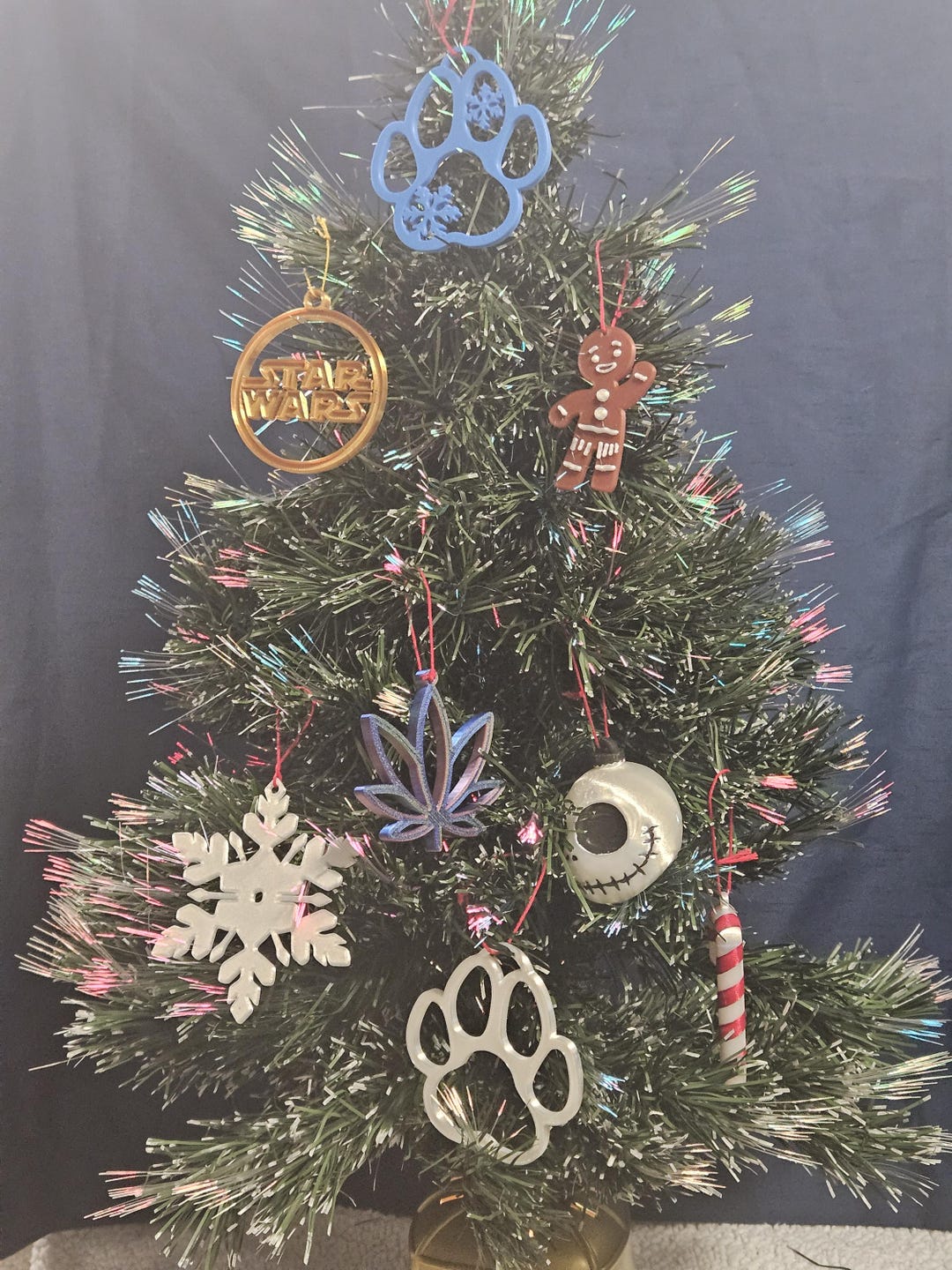 3D Printed Tree Ornaments - Etsy