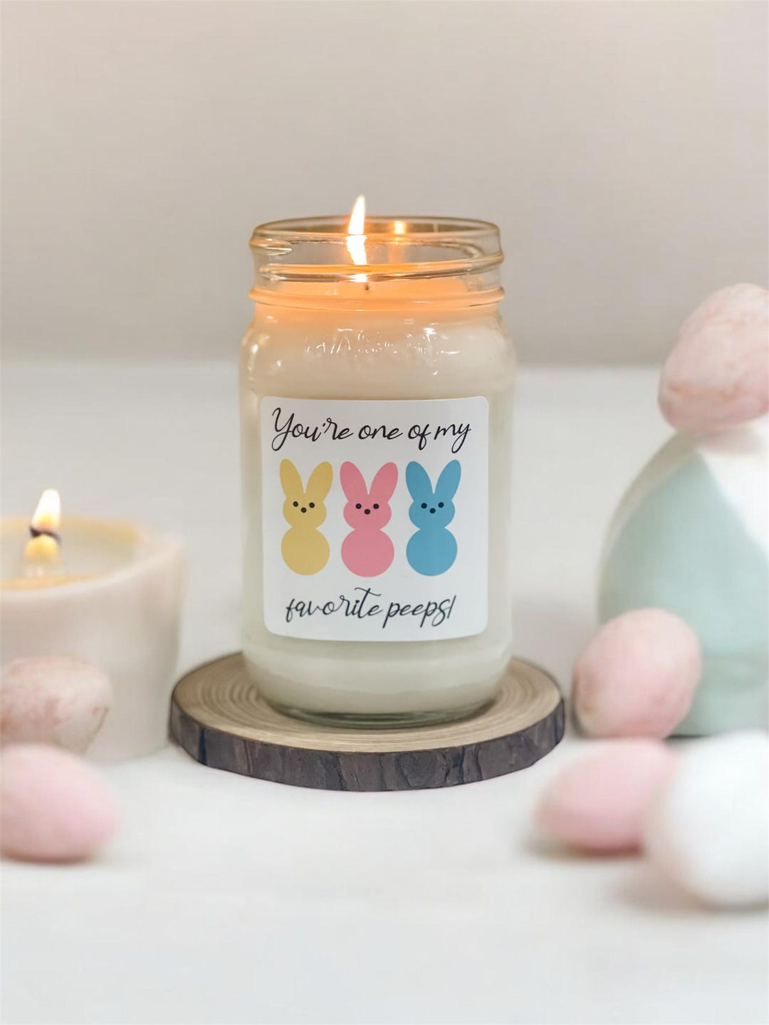 You're One of My Favorite Peeps Candle, Easter Gift for Her, Easter ...
