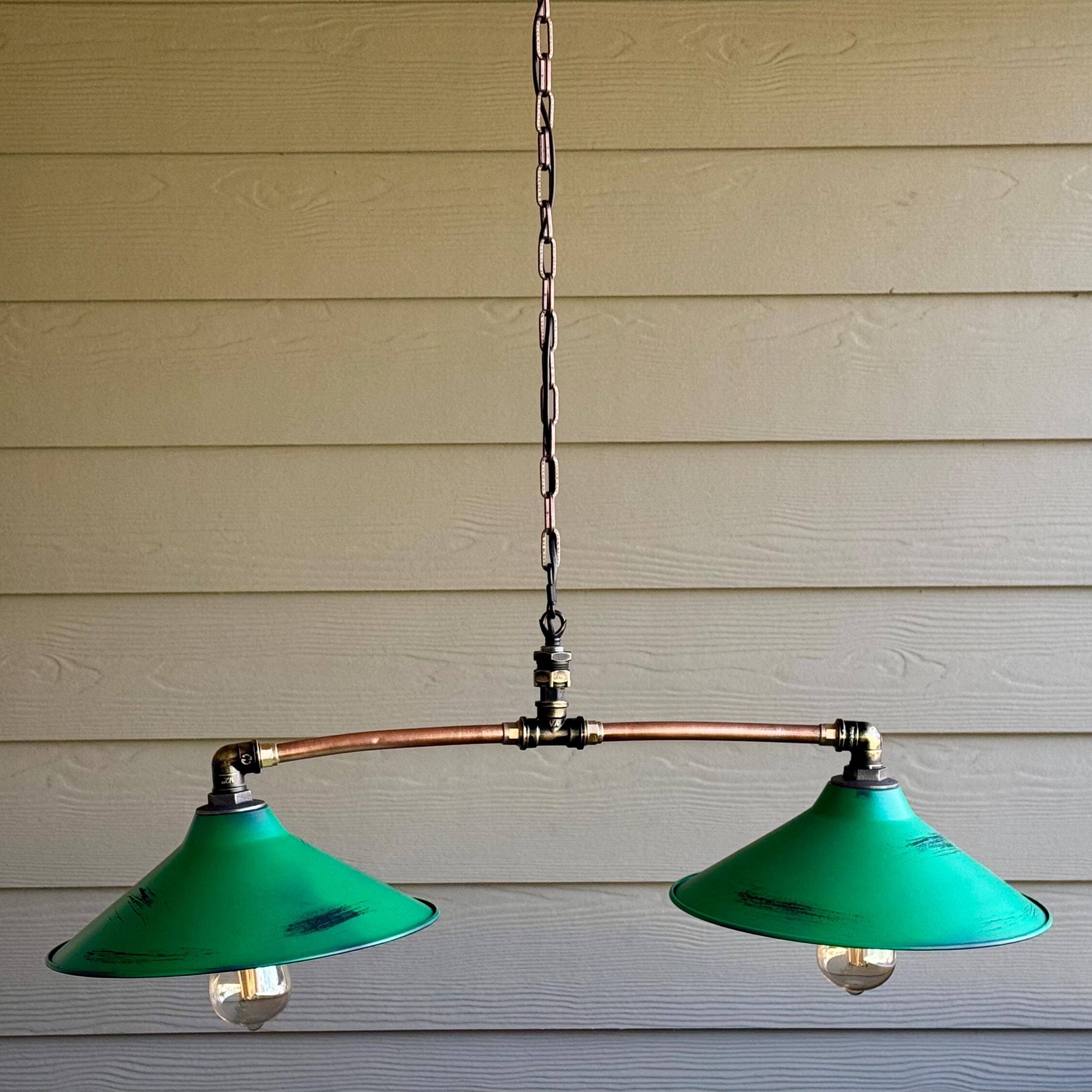 Deformed Copper Pendant Light: Steampunk Industrial Chandelier - Etsy