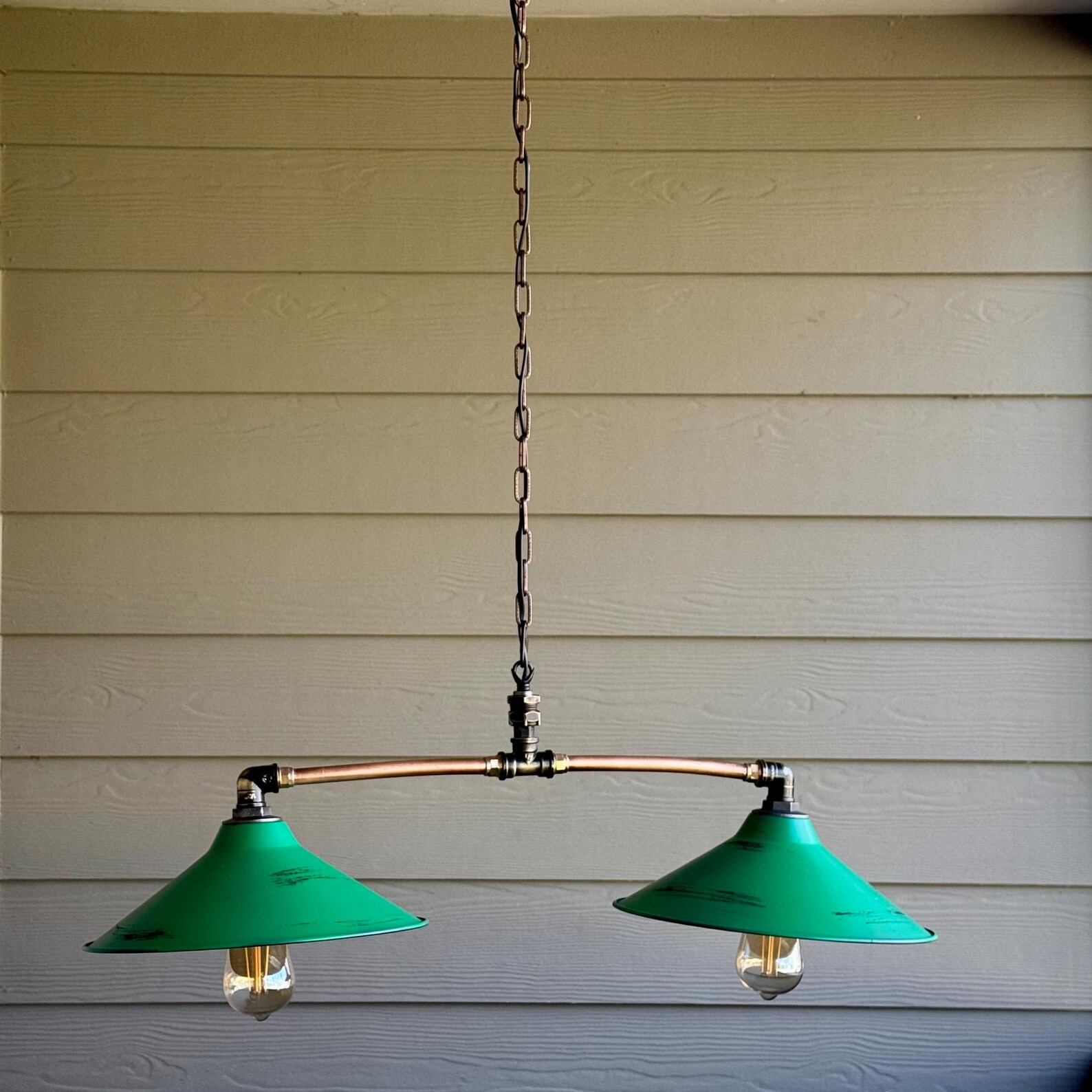 Deformed Copper Pendant Light: Steampunk Industrial Chandelier - Etsy