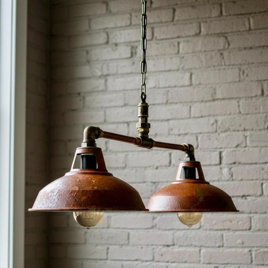 Deformed Copper Chandelier.steampunk Rustic Pendant Light. - Etsy