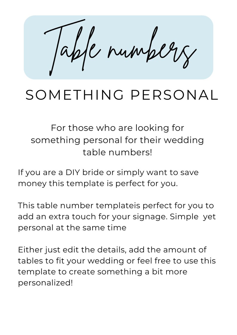 When We Were Age Wedding Table Numbers, Printable Photo Table Numbers ...