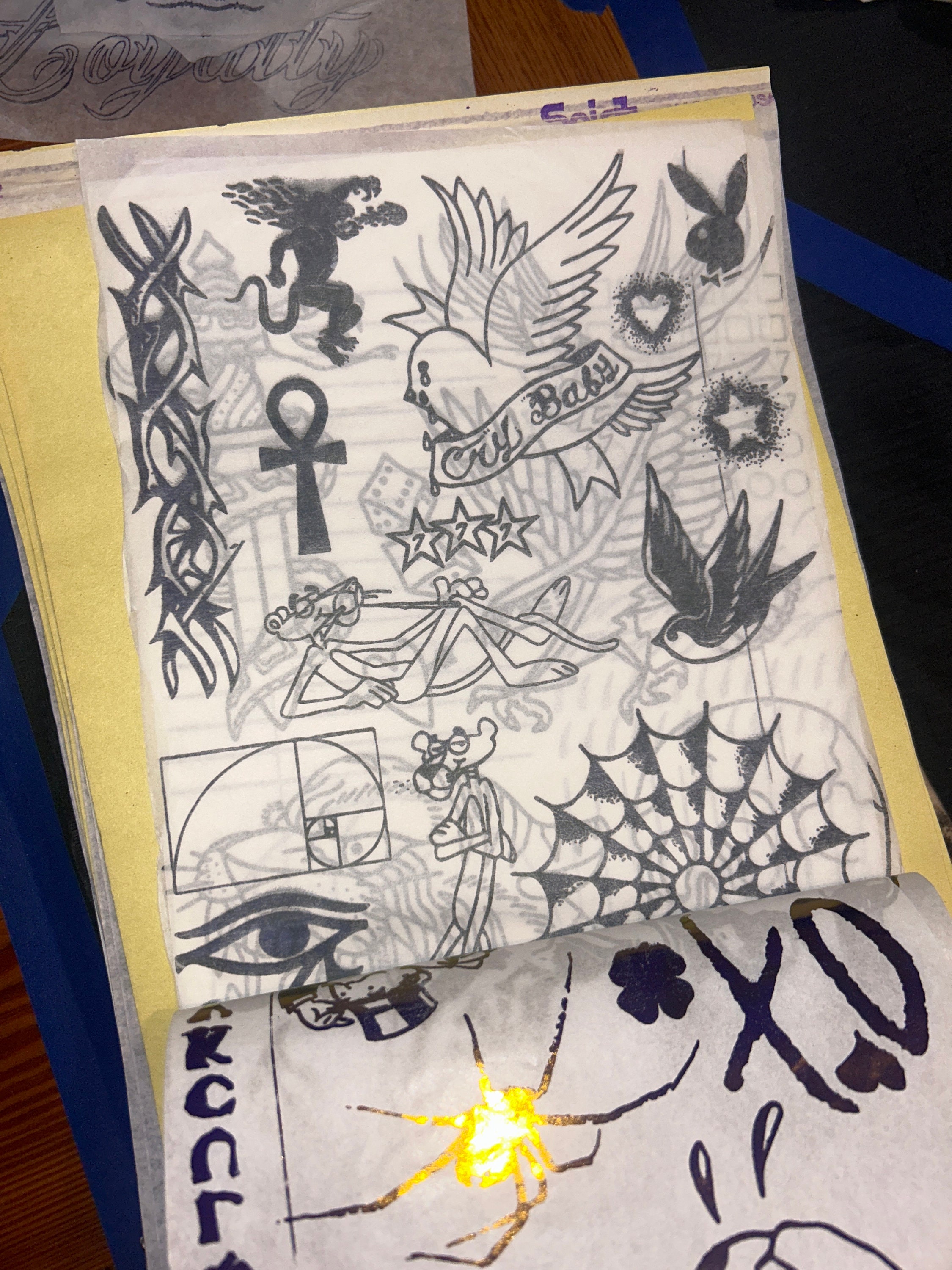 Custom Tattoo Stencil Sheets (8.5”x11”) - Etsy