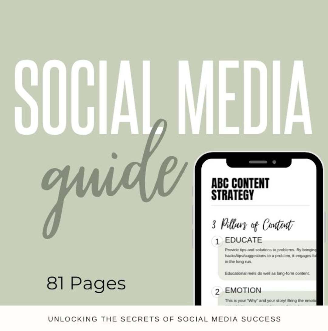 Simply Social Media Guide Ebook Instant Digital Download - Etsy