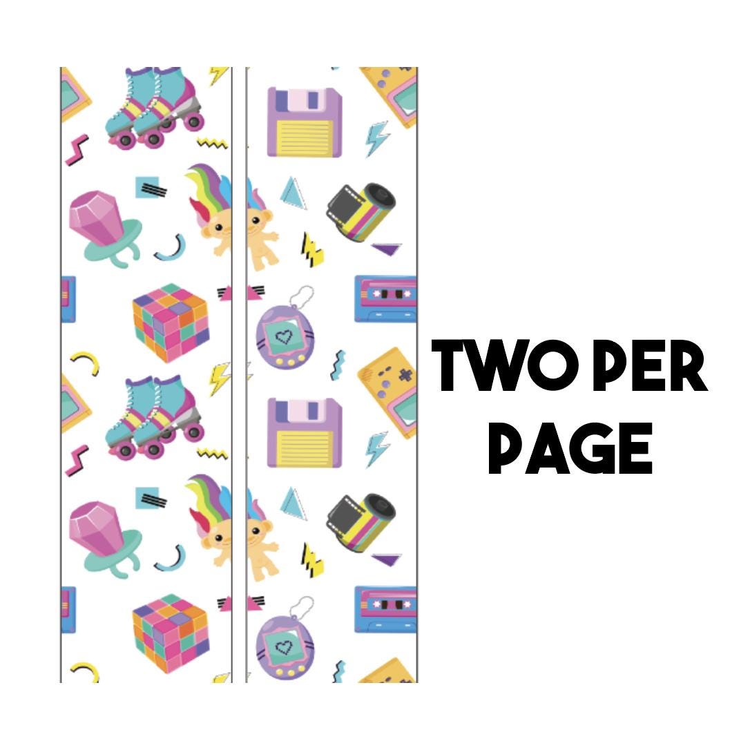 Retro 90's Classroom Bulletin Board Borders Poster Decor Motivating ...