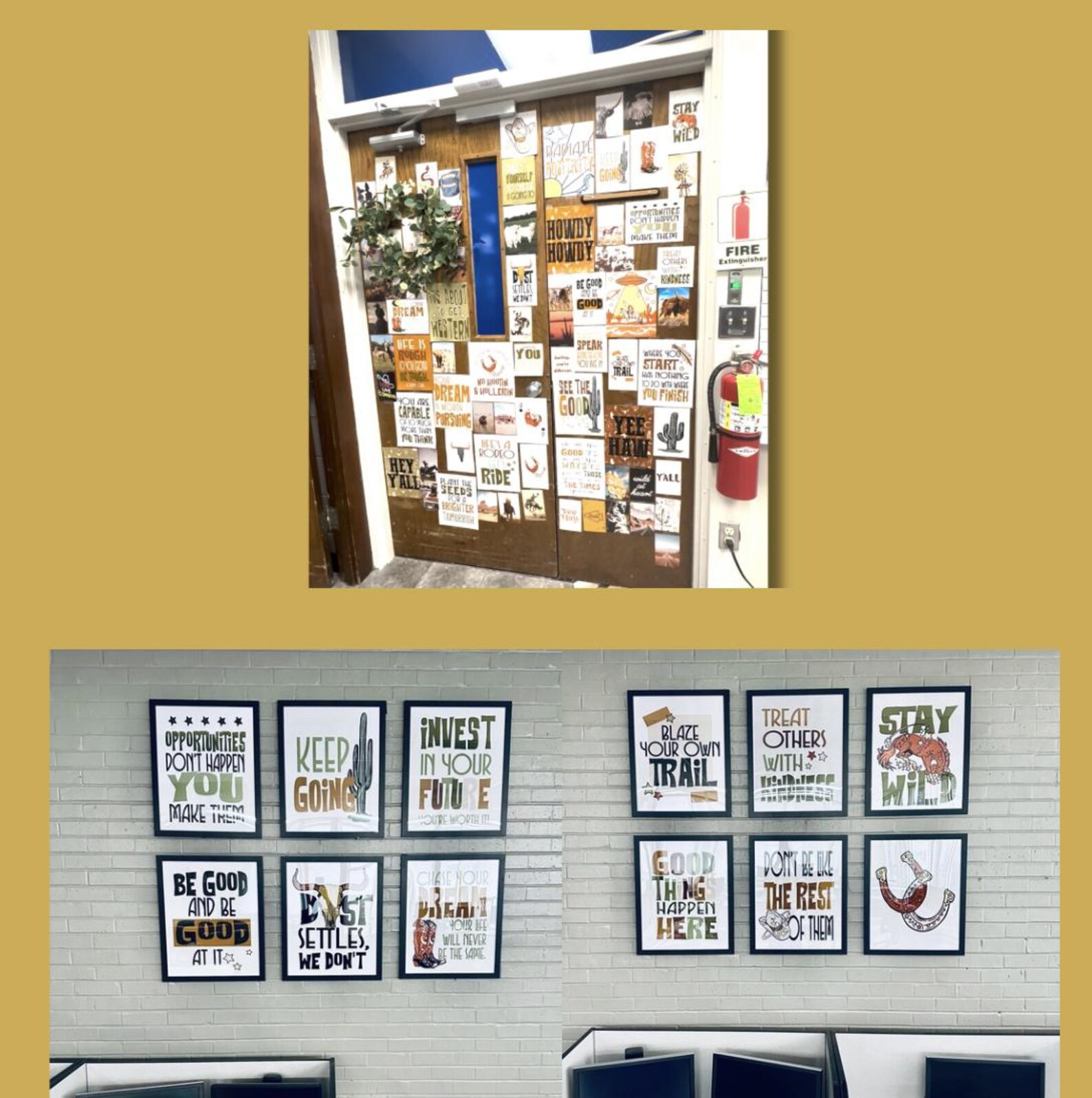 Editable Western Classroom Poster Decor Daily Slides Motivating Cosmic ...