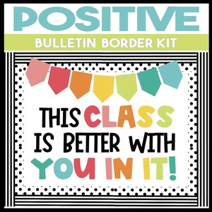Class is Better With You in It Bulletin Board Door Decor Kit Banner ...