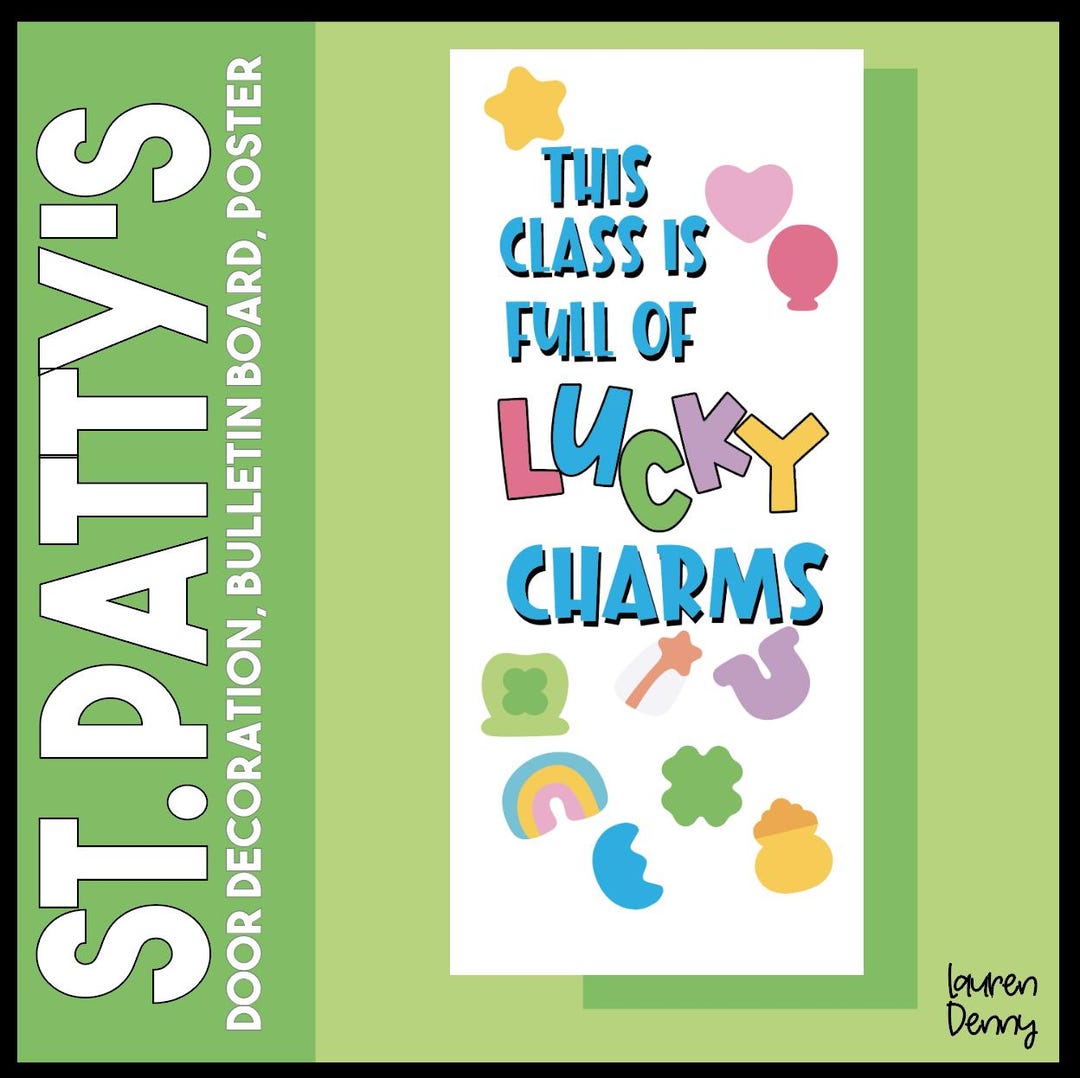 Class is Full of Lucky Charms! St. Patrick's Door Decoration Kit ...